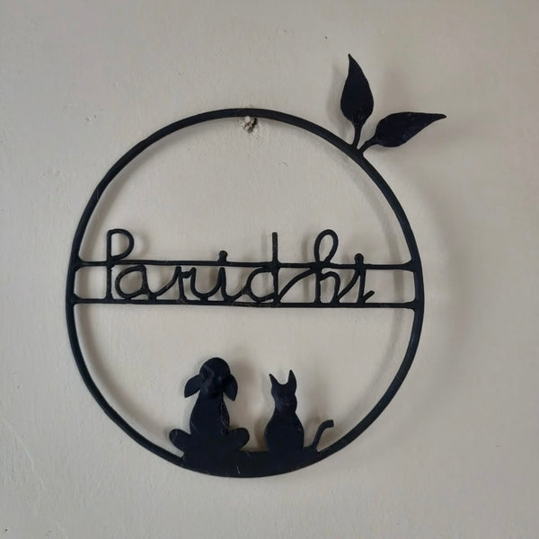 Buy Handcrafted Cat Dog Name Plate Online at Ocher Studio